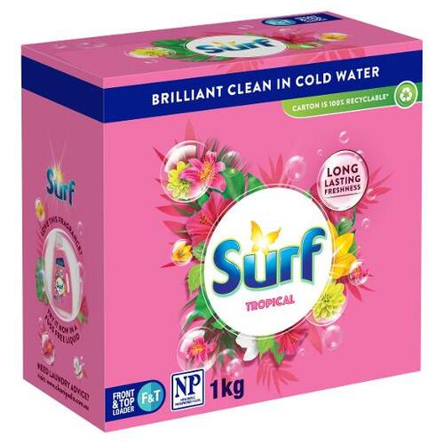 Surf Tropical Laundry Powder 1kg - Stock4Shops