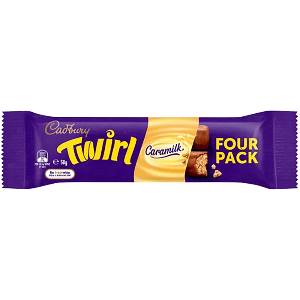 Cadbury Twirl Caramilk 4-Pack 58g - Stock4Shops