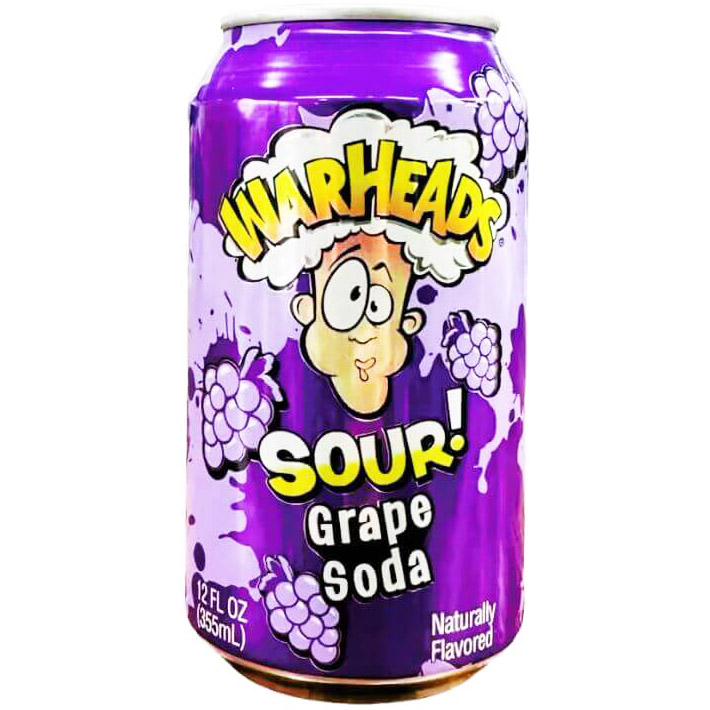 Warheads Drinks Sour Grape 355ml