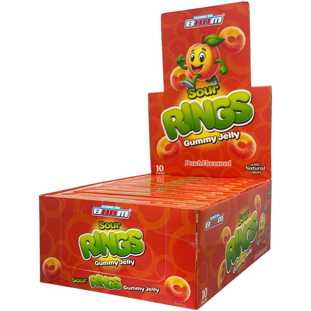 TB Sour Jelly Rings 100gm - Fruity and Deliciously Tangy