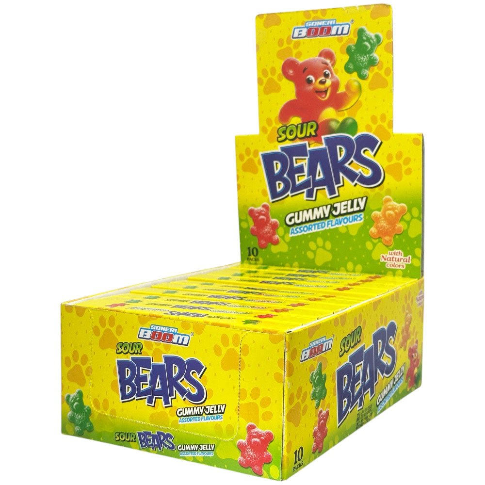 TB Sour Jelly Bears 100gm - Cute, Tangy Bear-Shaped Gummies
